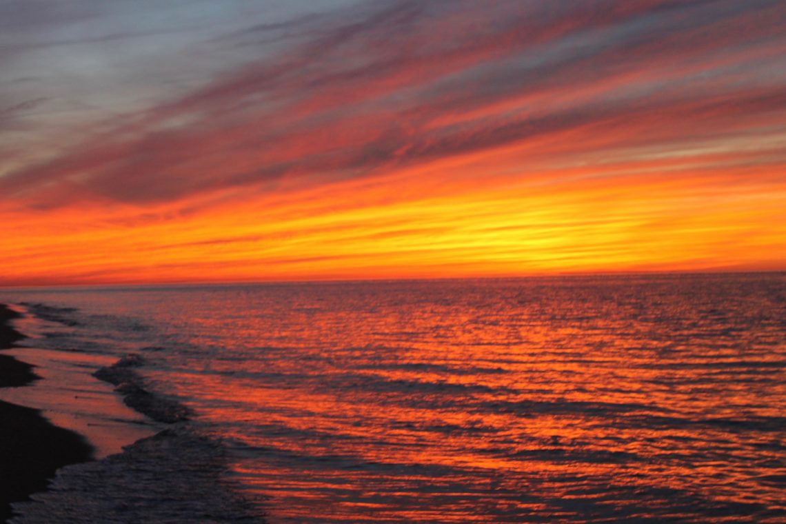 Fishing the Last Summer Sunset of 2016 at Race Point Beach - Cape Cod Wave