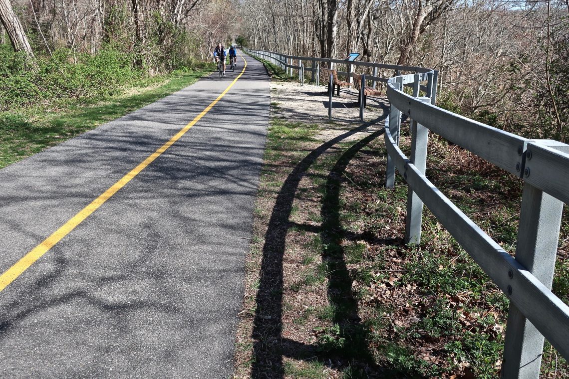 Bike Path Curved Shadows At Little Sippewissett Marsh – Slideshow ...