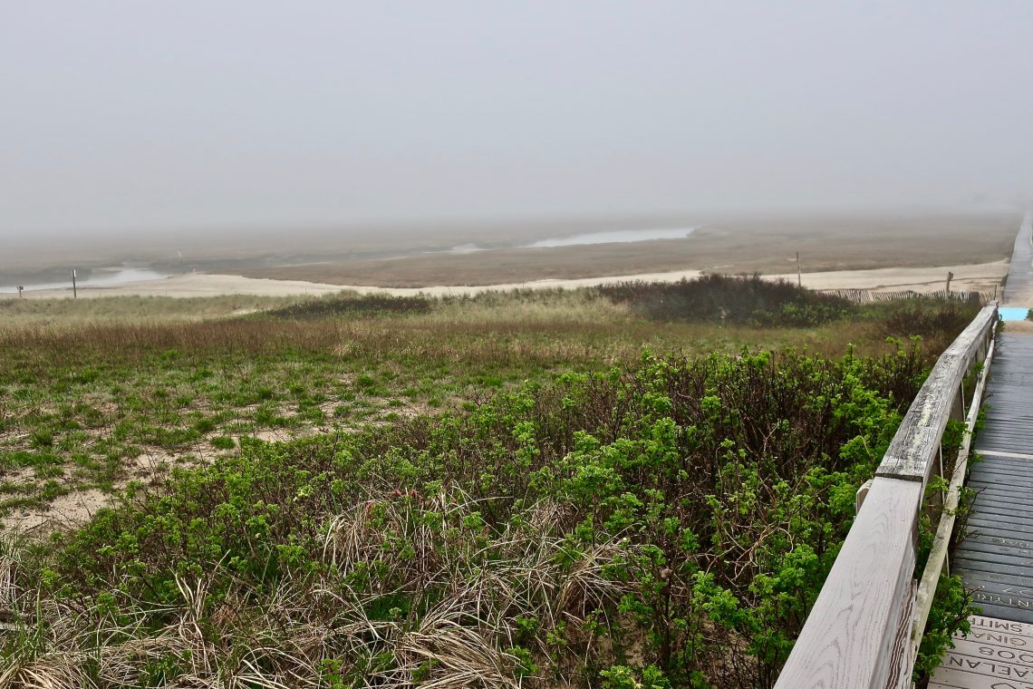 Love Rocks & Fog At Town Neck Beach + Boardwalk, Slideshow - Cape Cod Wave
