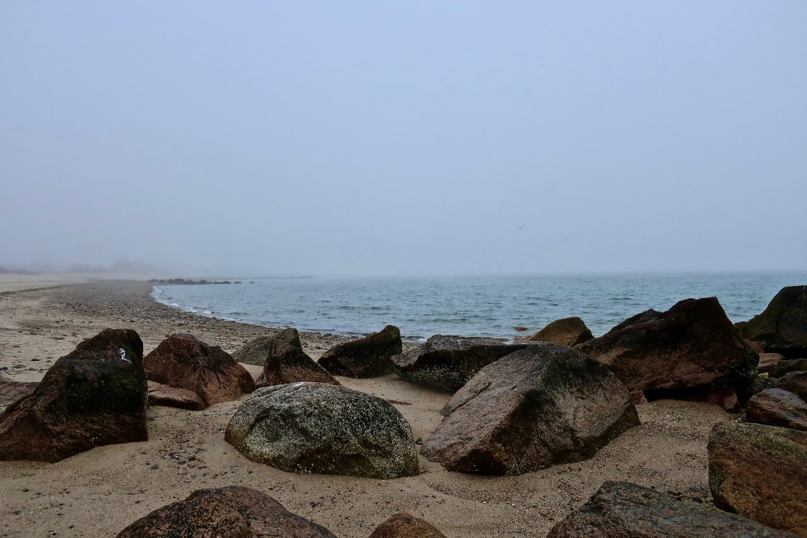 Love Rocks & Fog At Town Neck Beach + Boardwalk, Slideshow - Cape Cod Wave