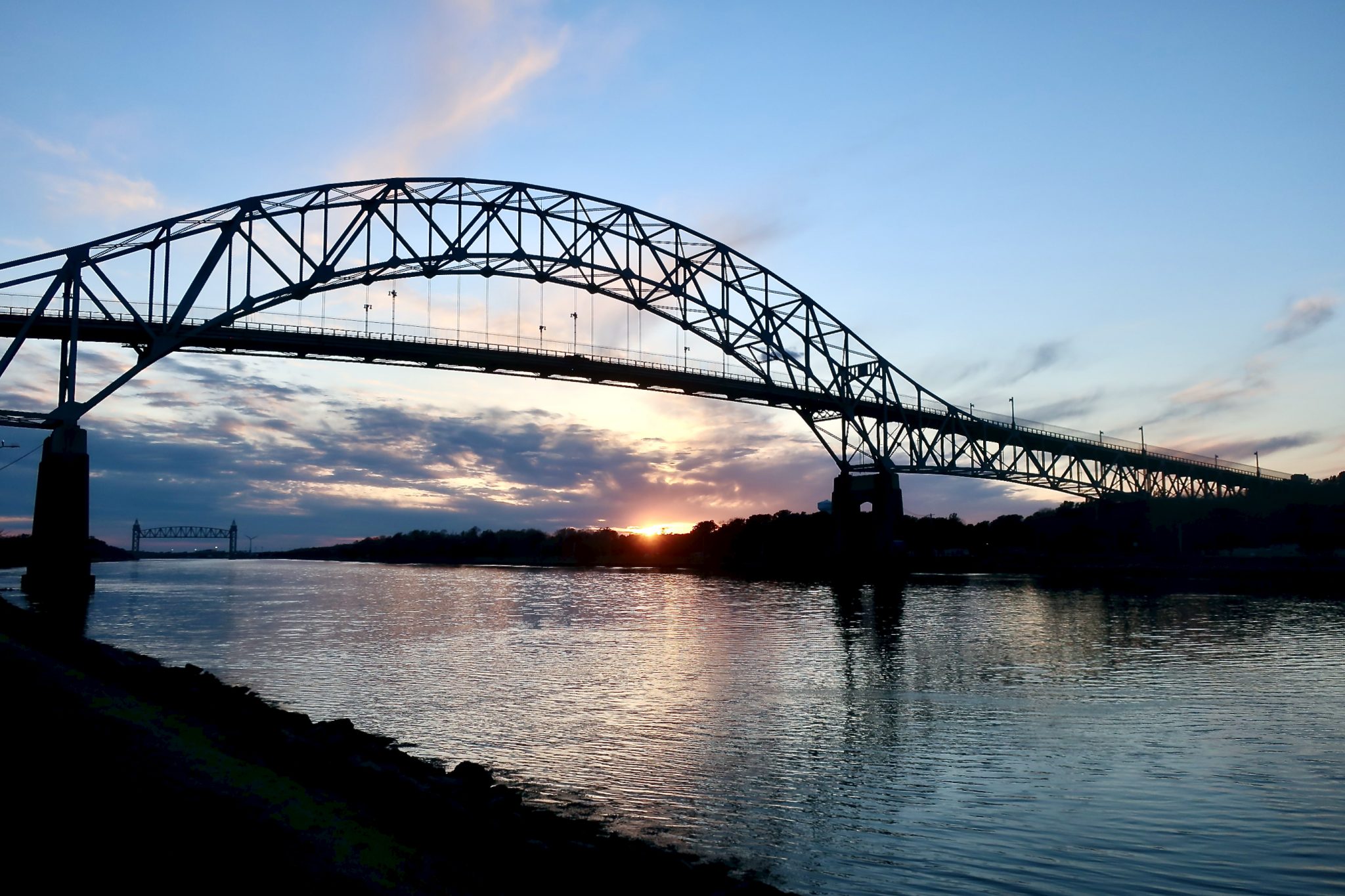 Cape Cod Canal, Bourne Bridge Sunset – Slideshow - Cape Cod Wave